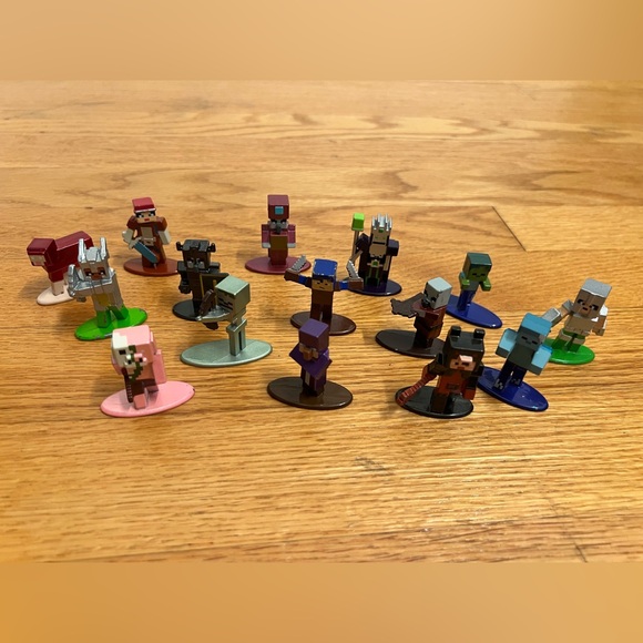 Minecraft | Toys | 5 Minecraft Nano Metalfigs Which Are Small Diecast ...